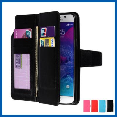 Cina Titolare della carta di credito della cassa del portafoglio del telefono cellulare della cassa della galassia S6 del magnete costruito in 9 fessure per carta in vendita