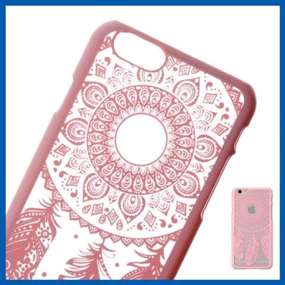 China Hard Back Rubber iPhone 6 Protective Cases Shockproof Palace Flower for sale