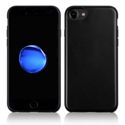 中国 耐震性IPhone 7のための雑種のゴムのスリップ防止TPUの革電話箱 販売のため