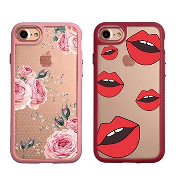 中国 黒く/赤く/ピンク/青水晶細いTPU豊富なAppleの携帯電話の箱を開花して下さい 販売のため