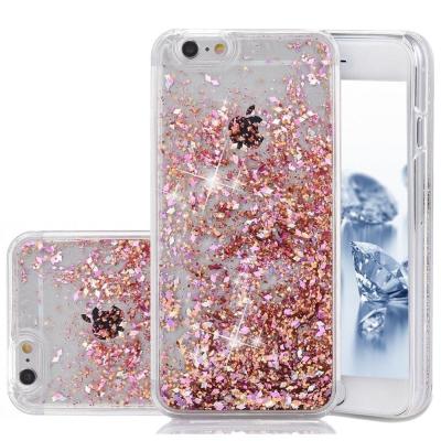 中国 Apple IPhone 7の堅い携帯電話の箱の流れる液体浮遊きらめきのダイヤモンドの輝き 販売のため