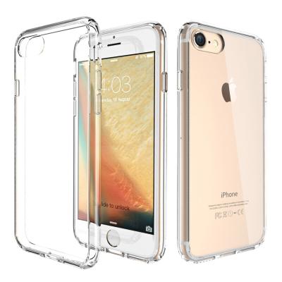 中国 雑種の衝撃iPhone 7のための引きつけられる明確なTPUのバック パネル豊富な携帯電話の箱 販売のため