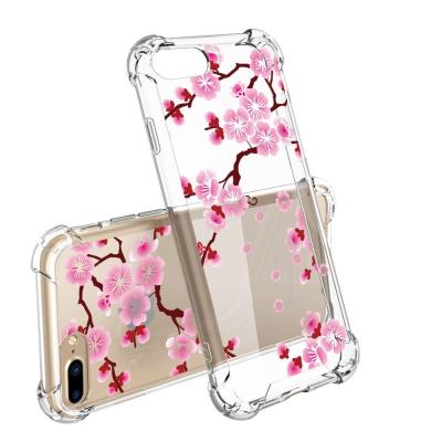 中国 プラム細い傷のプラスIPhone 7のための抵抗力がある堅いPC TPUの豊富な携帯電話の箱 販売のため