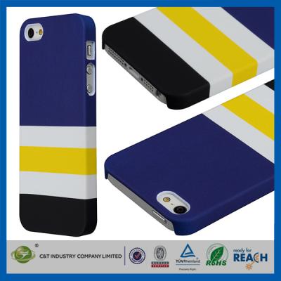 Cina Casse bianche blu del cellulare della banda, Iphone 5 rivestimenti protettivi del telefono cellulare 5s in vendita