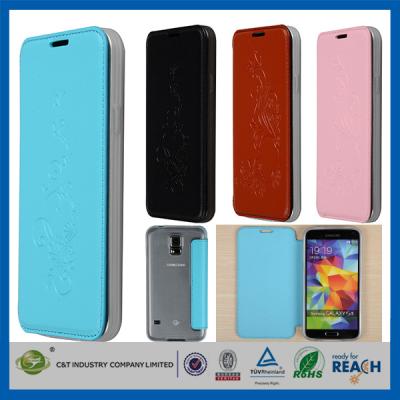 Cina Casi esili ammortizzatori del telefono cellulare della galassia S5 I9600 Samsung, caso impermeabile di Smartphone in vendita