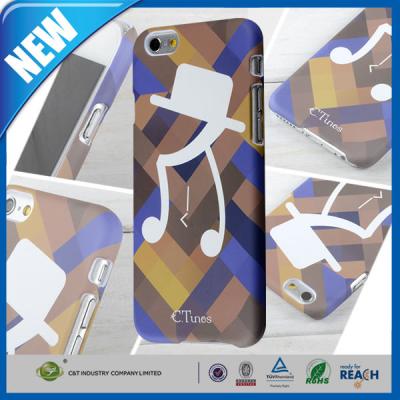 China Vintage Treble Clef Music Colorful Snap On  iPhone 6 Plus Protective Case for sale