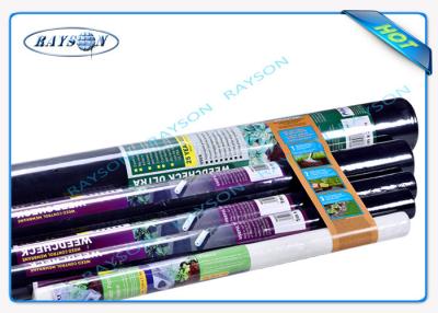China Disposable Polypropylene Garden Black Weed Control Fabric 3% UV Protection for sale