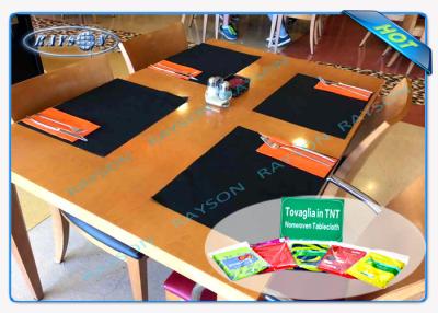 China AZO FREE Panton Matched Non Woven Round Tablecloth For Dining Table for sale