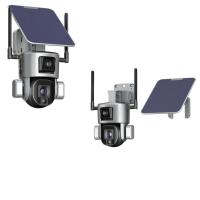China Dual Linkage Motion Detection Solar Powered Wifi Security Camera 4K for sale