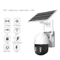China Two Way Audio 2MP  Solar Floodlight Security Camera With X3 Digital Zoom for sale