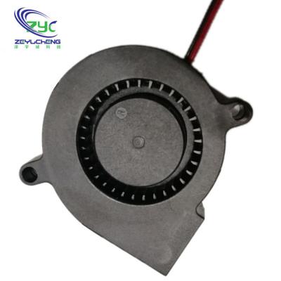 China 5015 DC 12V Brushless Centrifugal Blower Cooling Fan with wires for sale