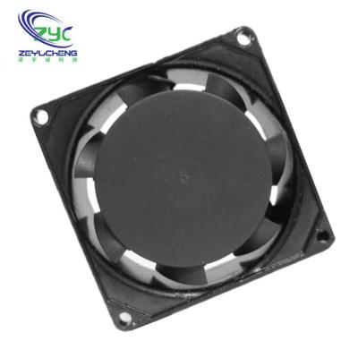 China High quality High speed low noise sleeve/ball bearing  8025 industrial AC cooling fan for sale