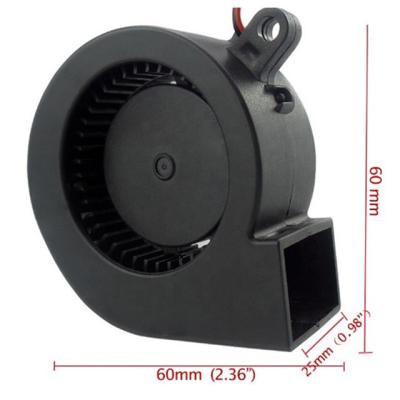 China 5V 12V 24V DC Blower Brushless Cooling Centrifugal Turbo Blower Fan 60x60x25mm for sale