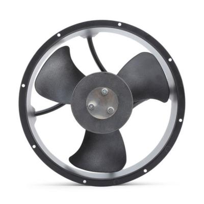 China 254x254x89 mm 25489 Painted black aluminum alloy AC axial cooling fan with 4pin for sale