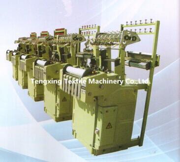 China elastic webbing machine for cowboy,shoe,leather,garments for sale