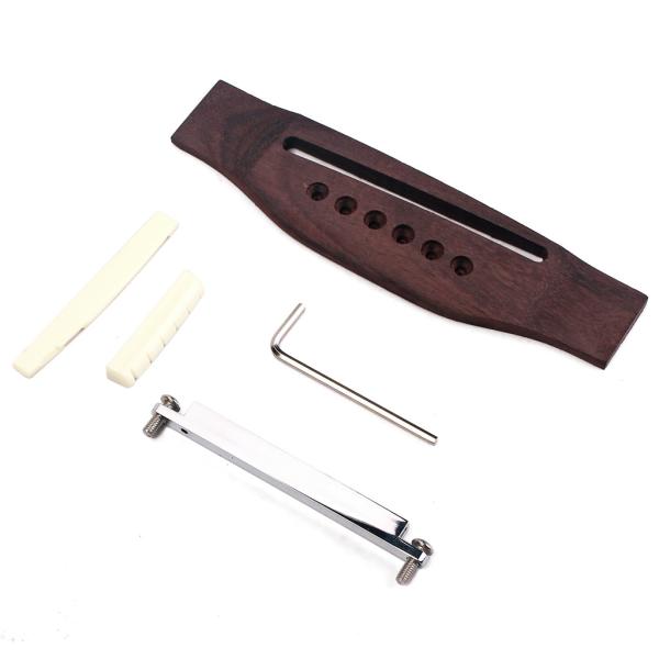 Quality 6 Strings Acoustic Guitar Bridge Saddle Shims 72MMM Cradle Insert With Wrench for sale