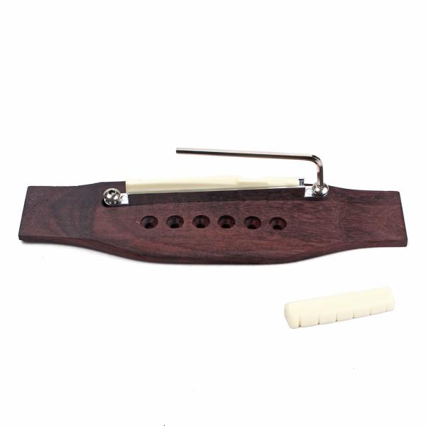 Quality 6 Strings Acoustic Guitar Bridge Saddle Shims 72MMM Cradle Insert With Wrench for sale