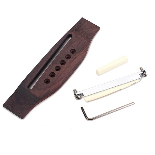 Quality 6 Strings Acoustic Guitar Bridge Saddle Shims 72MMM Cradle Insert With Wrench for sale