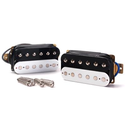 Китай Пикап Humbucker с двойной катушкой Пикап электрической гитары Zebra черно-белая гитара FD продается