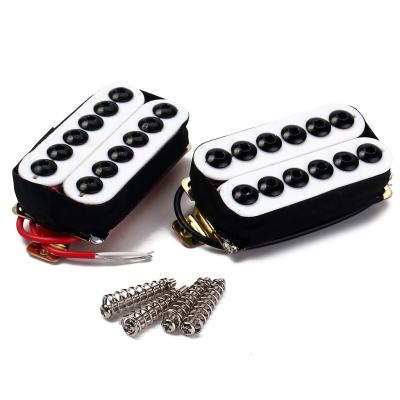 Cina Pickup a doppia bobina Humbucker ceramica 7.9KΩ collo 16.3KΩ ponte vite regolabile bianca in vendita