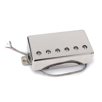Cina Alnico 5 Humbucker Chrome Metal Pickup doppia bobina 12~13kΩ per LP Guitar Bridge Vintage in vendita