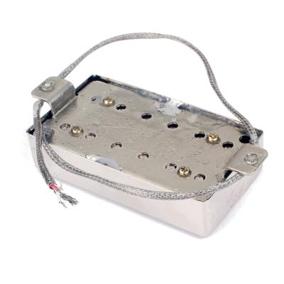 Cina Alnico 5 Humbucker Chrome Metal Pickup doppia bobina 12~13kΩ per LP Guitar Bridge Vintage in vendita