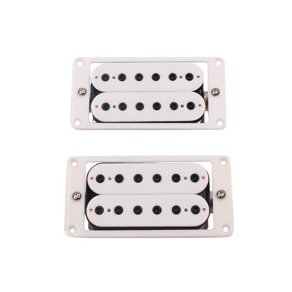 Quality Powerful Alnico Magnet Pickup Set Dual Coil 6~7KΩ/Neck 7~8KΩ/Bridge DC for sale
