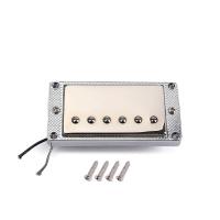 Quality Dual Coil Closed Mini HumbuckerAlnico 5 Chrome Metal Pickup For LP Guitar Bridge for sale