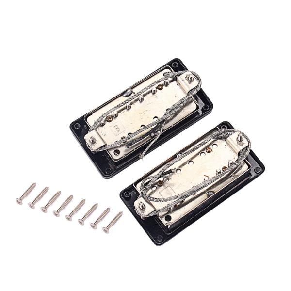 Quality Alnico 5 Chrome Metal Humbucker Pickup Double Coil 13~14kΩ For LP Guitar With for sale