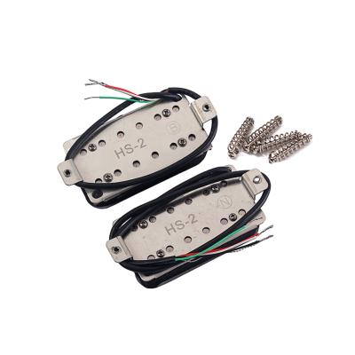 China Cupronickel Cover Double Coil Guitar Pickup With Adjustable Pole-Piece for sale