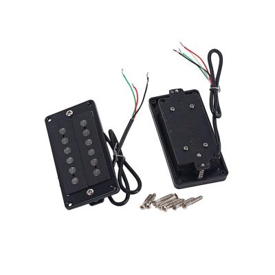 China 5 Magnet Alnico Humbucker Pickup Set N17.9K/B18.8K Met Carbon Fiber Cover Te koop
