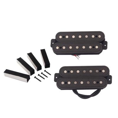 Cina Alnico V 7 Strings Humbucker pick-up Double Coil Pick-up set in acciaio carbonio Nera chitarra elettrica vintage in vendita