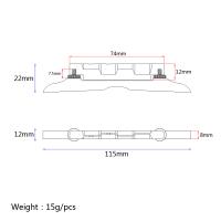 China Easy Installation Traditional Adjustable Mandolin Bridge With Two Knobs for sale