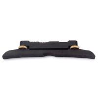 China 4 String Acoustic Mandolin Bridge Replacement Banjo Ebony Upper Bottom Bridge With Two Knobs for sale