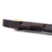 China 4 String Acoustic Mandolin Bridge Replacement Banjo Ebony Upper Bottom Bridge With Two Knobs for sale