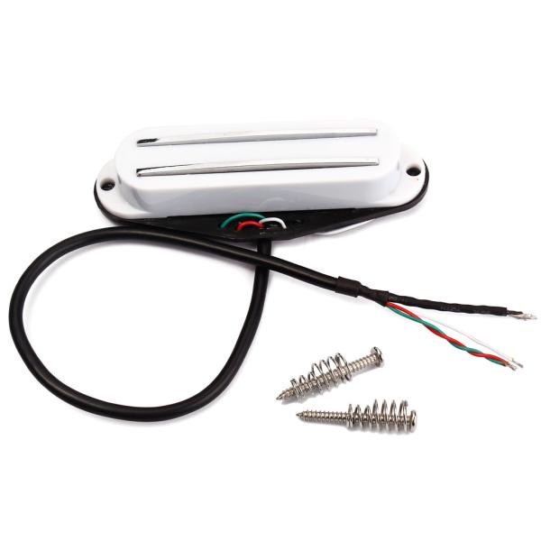 Quality Ceramic Rod Dual Rail Single Coil Guitar Pickups Fit For Stratocaster With White Cover for sale