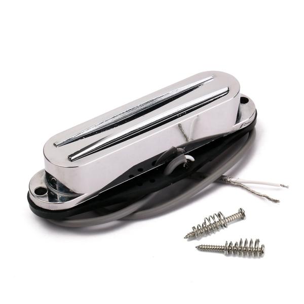 Quality Chrome Plated Plastic Dual Rail Guitar Pickup Single Coil DC Resistance 9.3K for sale