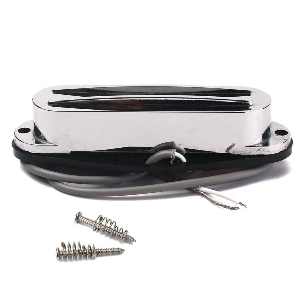 Quality Chrome Plated Plastic Dual Rail Guitar Pickup Single Coil DC Resistance 9.3K for sale