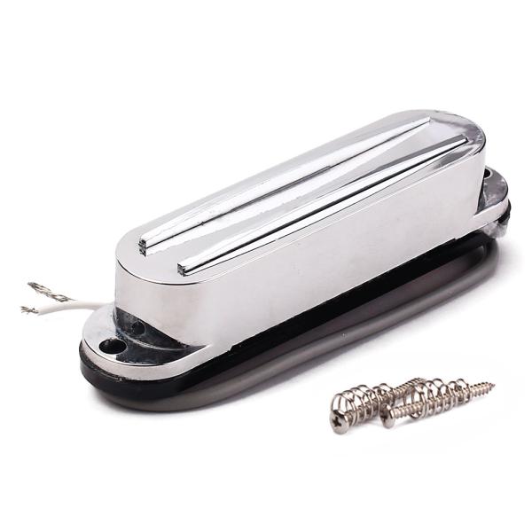 Quality Chrome Plated Plastic Dual Rail Guitar Pickup Single Coil DC Resistance 9.3K for sale