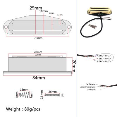Cina Magnete in ceramica per chitarra a doppia rotaia in vendita