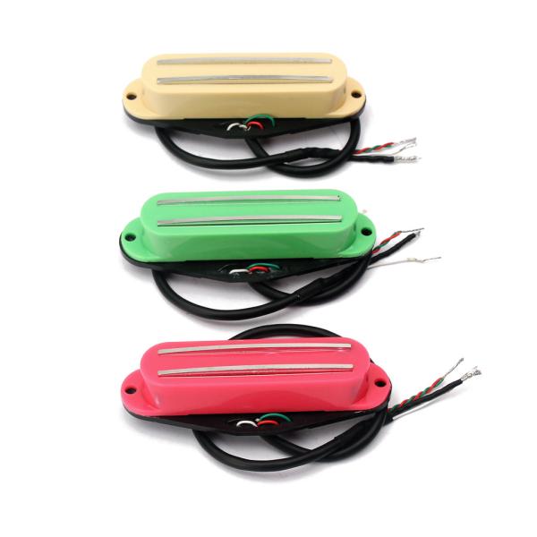 Quality SSS Ceramic Magnet Mini Guitar Pickup Hot Rail Chrome Dual Rail High Output for sale