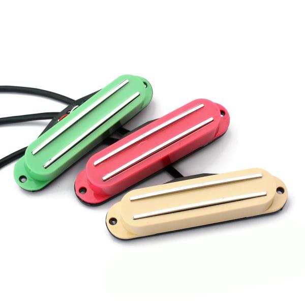 Quality SSS Ceramic Magnet Mini Guitar Pickup Hot Rail Chrome Dual Rail High Output for sale