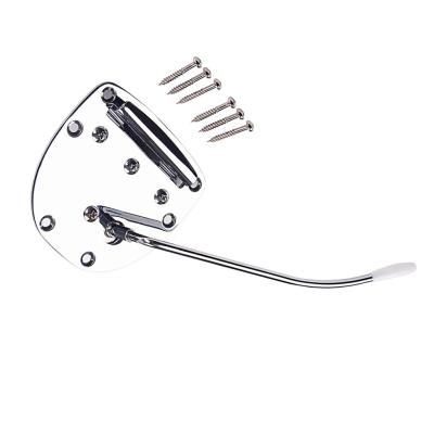 China Chrome Guitar Tremolo Bridge Tailpiece For Mustang Jazzmaster Guitar Repaclement Guitar Bridge Te koop