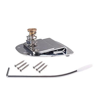 China Chrome Guitar Tremolo Bridge Tailpiece For Mustang Jazzmaster Guitar Repaclement Guitar Bridge Te koop
