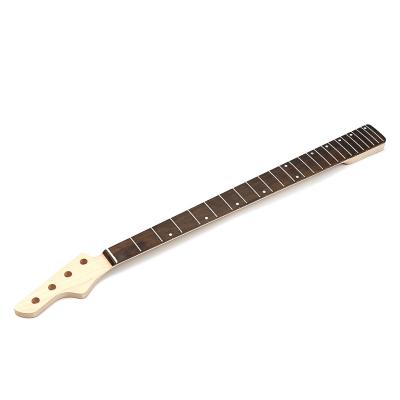 Cina 4 corde 24 fretti Jass Bass Guitar Neck 33.77 Inch Rosewood Maple Wood Satin Finish in vendita