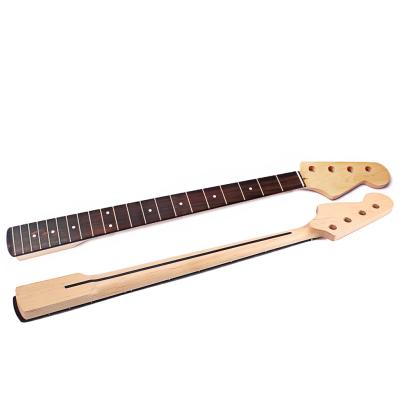 中国 Bass Guitar Neck Maple 21 Frets With White Dot Inlay 34.33 Inch Replacement Guitar Neck 販売のため
