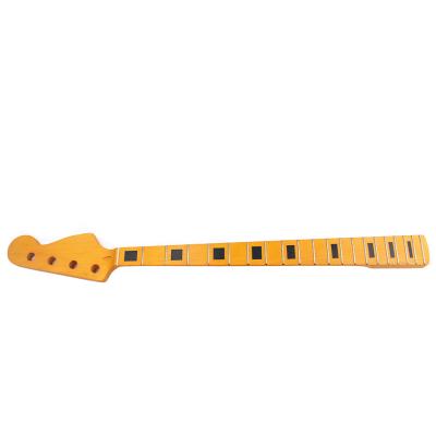 中国 Electric Bass Guitar Neck Gloss Finish 20 Fret Maple Wood Bass Guitar Neck Adjustable Truss Rod 販売のため
