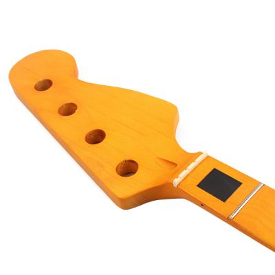 中国 Electric Bass Guitar Neck Gloss Finish 20 Fret Maple Wood Bass Guitar Neck Adjustable Truss Rod 販売のため