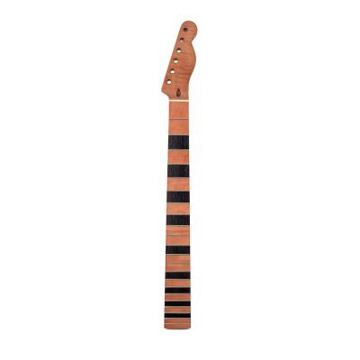中国 22 Fret Tiger Flame Maple Guitar Neck Replacement TL Electric Guitar Neck Adjustable Truss Rod 販売のため