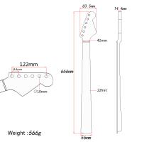 China Adjustable Truss Rod Guitar Neck for sale